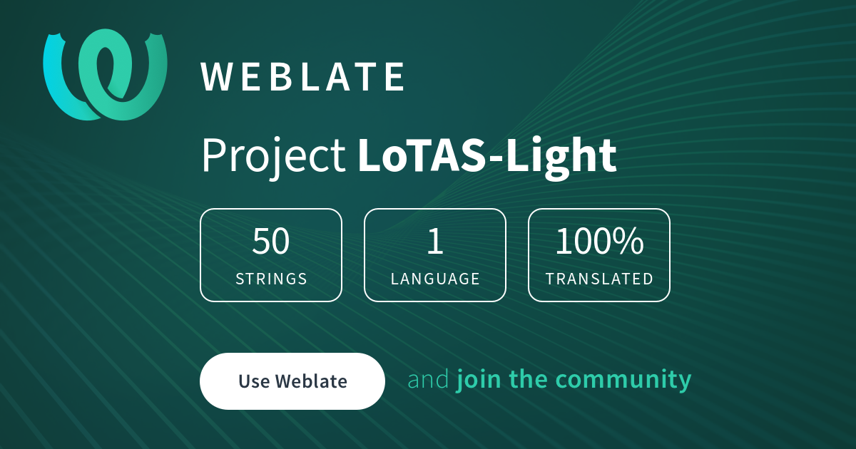 LoTAS-Light - English @ Weblate