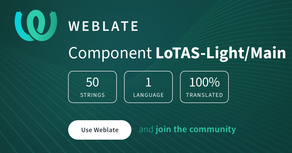 LoTAS-Light/Main — LOLCAT (lol_us) @ Weblate